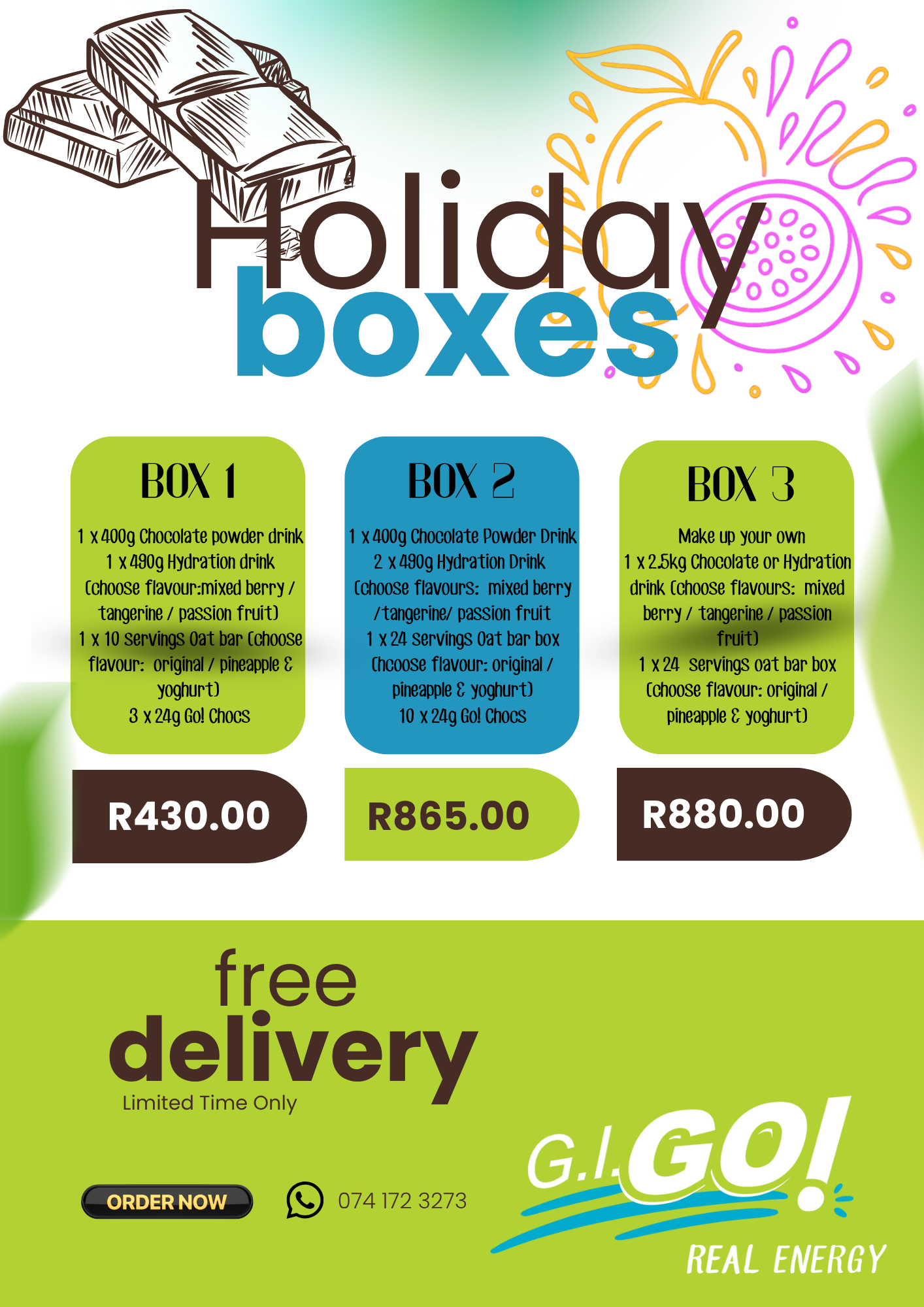 Holiday Promo Box 3 - G.I.GO Energy